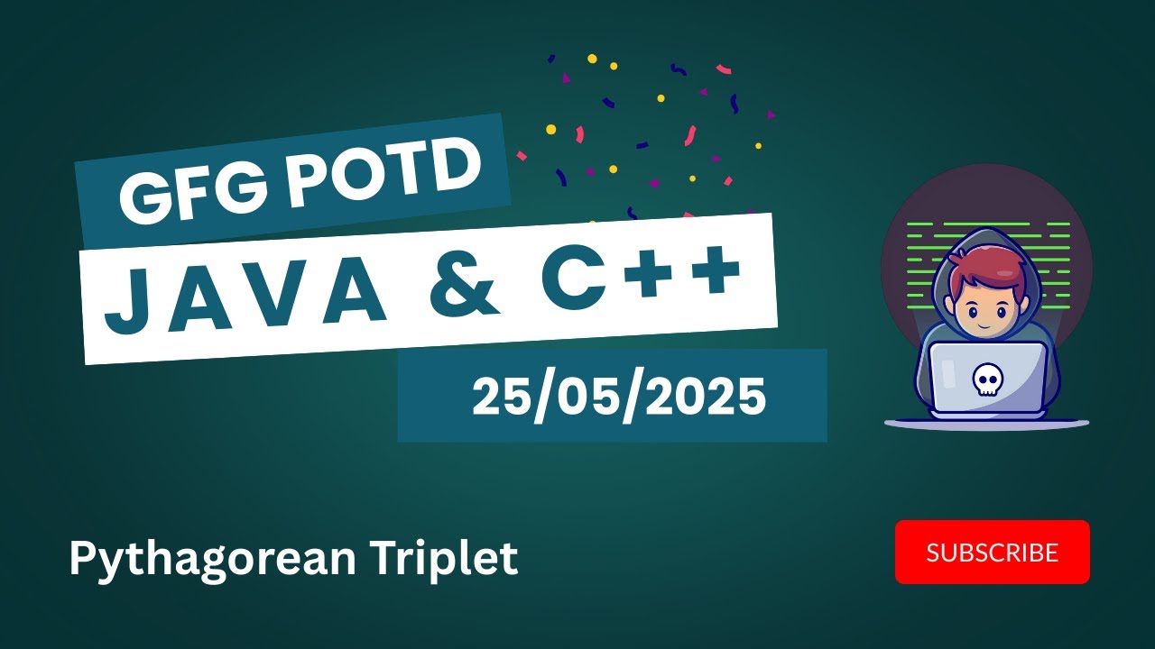 Pythagorean Triplet | GFG POTD | #GeeksforGeeks #GFGPOTD #CodingChallenge #DailyCoding #DSA # ...