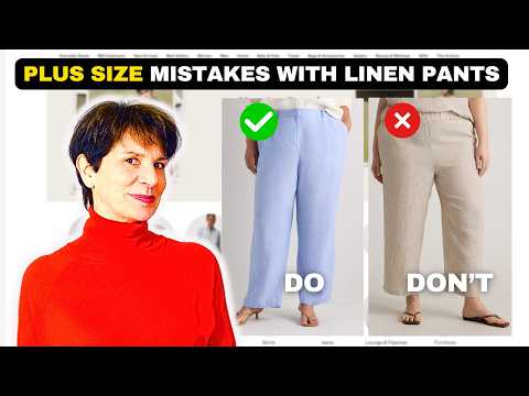 6 Mistakes Plus Size Women Make With Linen Pants: Over 50