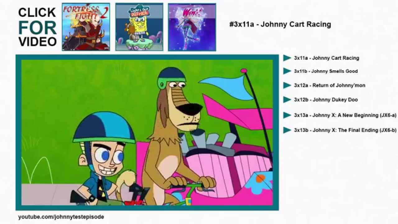Johnny Test - 3x11a - Johnny Cart Racing | HD - YouTube