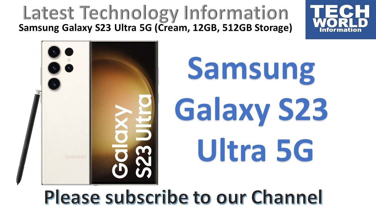 Samsung Galaxy S23 Ultra 5G Cream, 12GB, 512GB Storage - YouTube