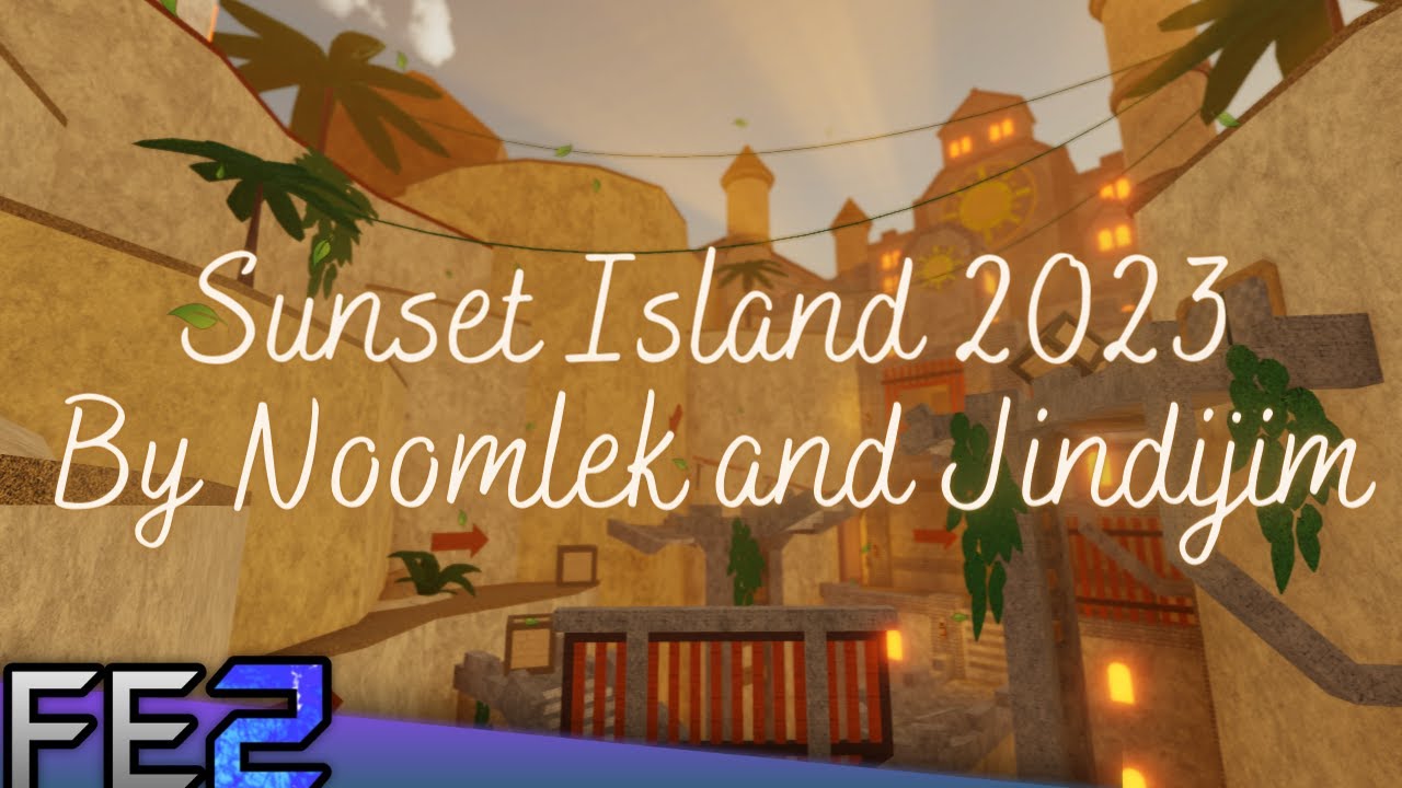 Sunset Island 2023 [Hard] | Flood Escape 2 Community Maps - YouTube
