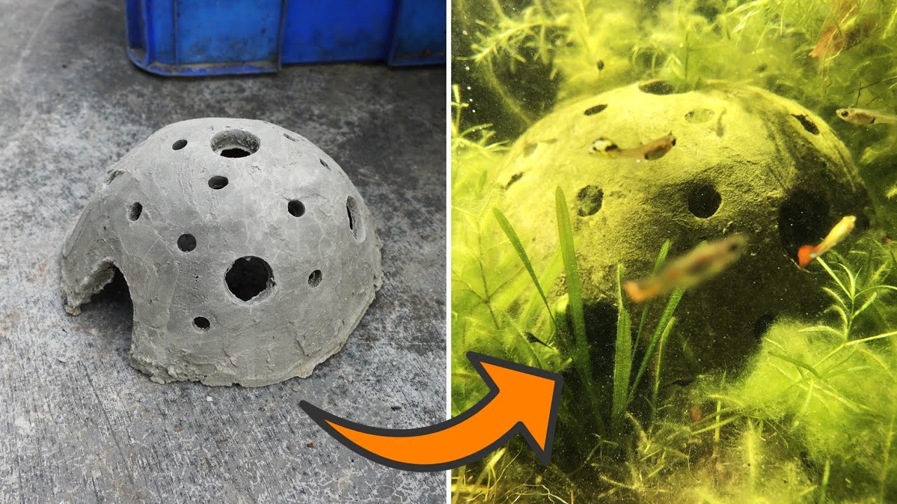 Making a Shelter for Fish Aquarium - YouTube