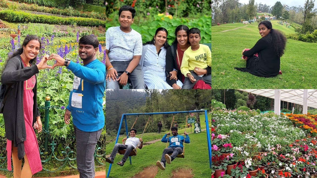 Ooty 2nd day VLOG | Botanical garden | Tea park | First time Zipline ...