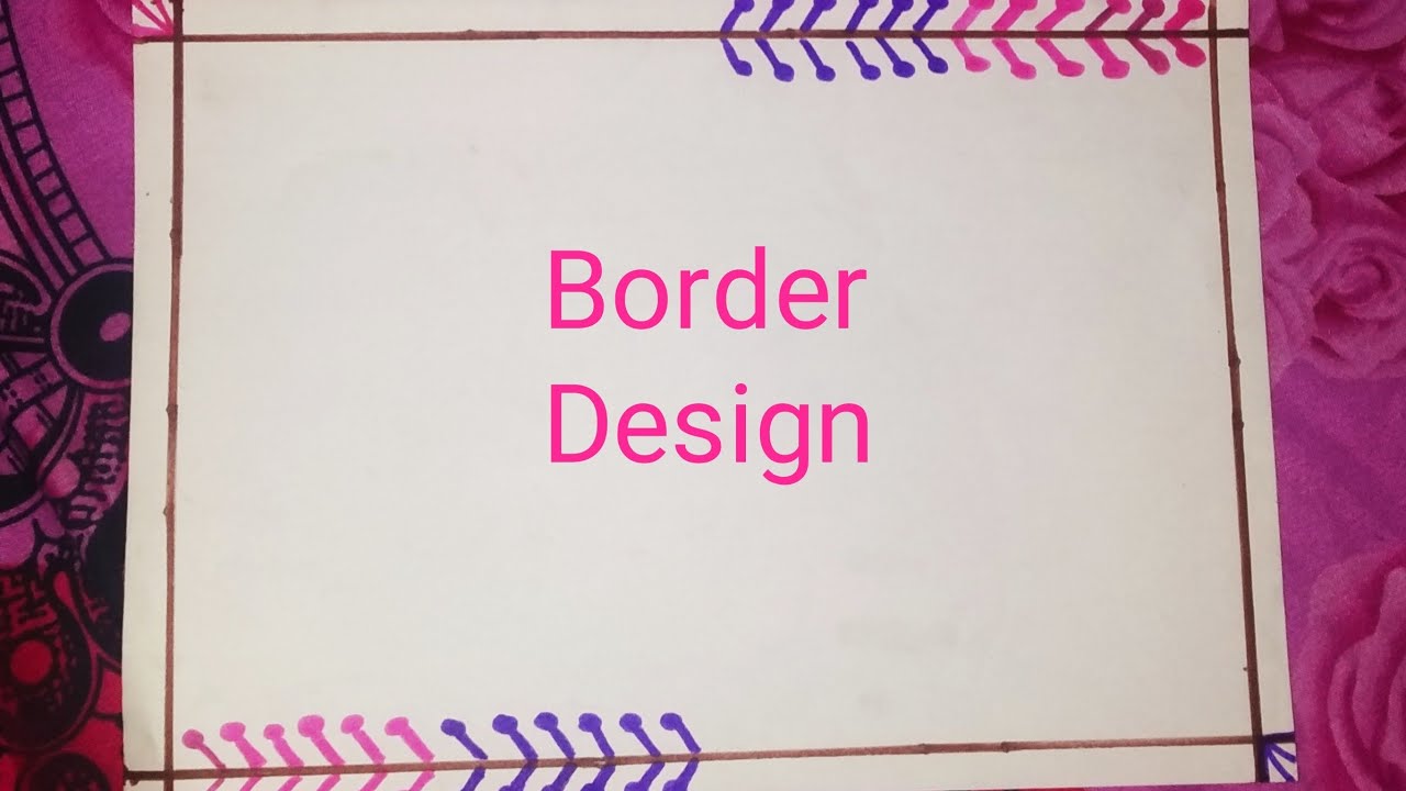 Easy border design - YouTube