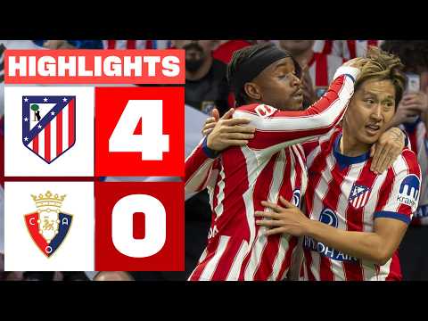 ATLÉTICO DE MADRID 4 - 0 CA OSASUNA | RESUMEN LALIGA EA SPORTS