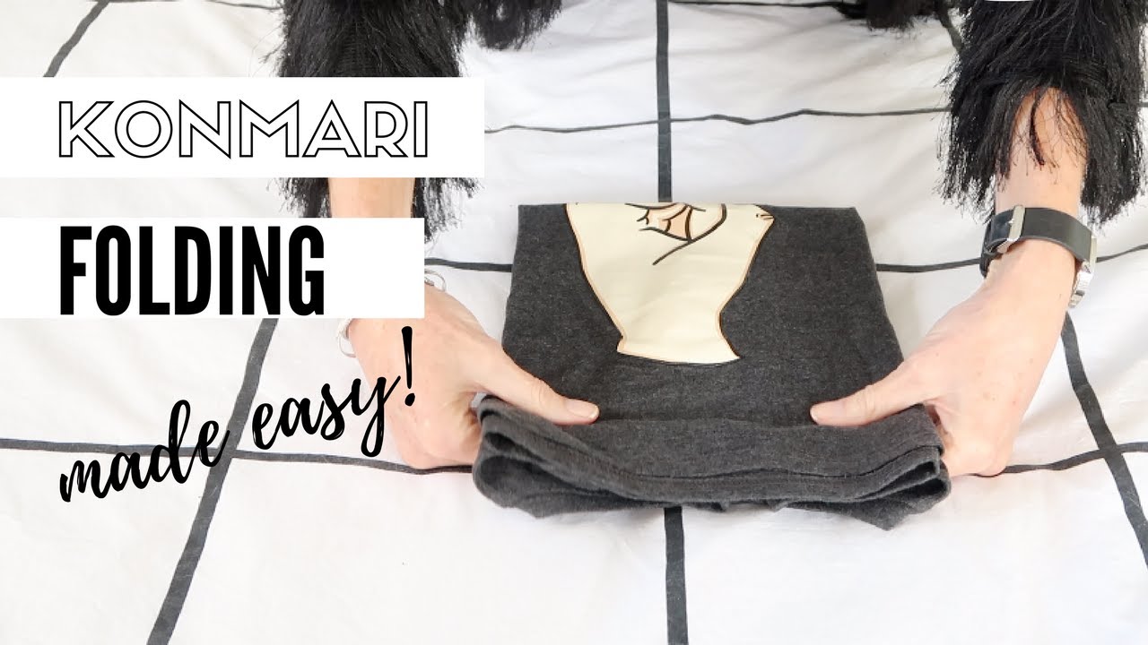 Konmari Shirt Folding - Simple Tutorial - YouTube