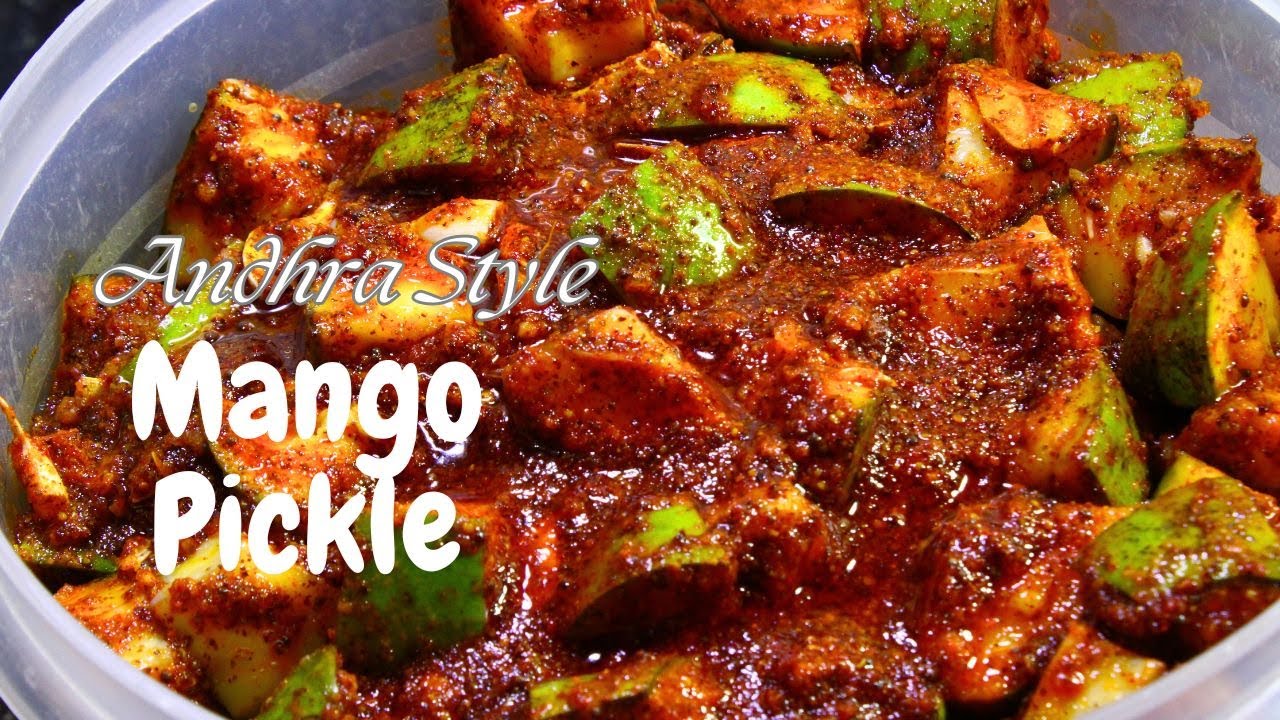 Andhra style Mango Pickle || Andhra Avakkai Pickle || Manga Achar ...