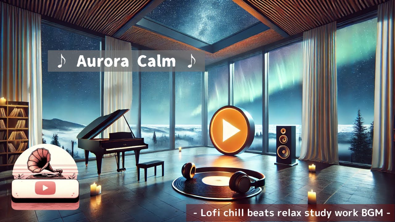 🎹 Aurora Calm 🎵 Lofi chill beats relax study work BGM 🎸 Lofi Space 🎧 - YouTube
