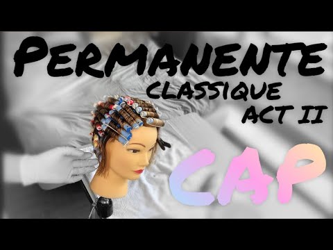 CAP/BP coiffure : Permanente Classique 👨🏼‍🏫 Act II - YouTube
