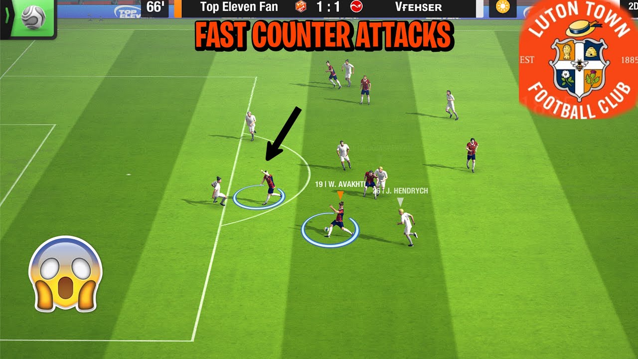 TACTIC FOR FAST COUNTER ATTACKS | TOP ELEVEN GAMEPLAY 2023 😱 - YouTube
