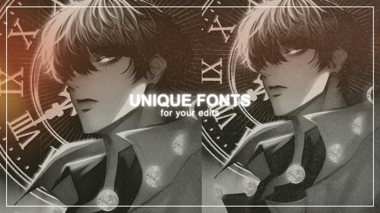 unique fonts to enhance your edits! - YouTube