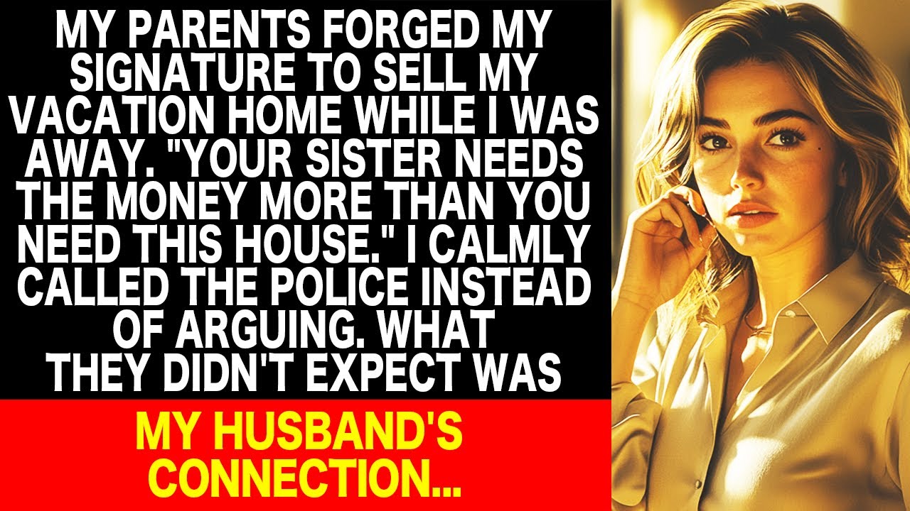 Parents forged signature to sell my home. I called police. My husband's ...