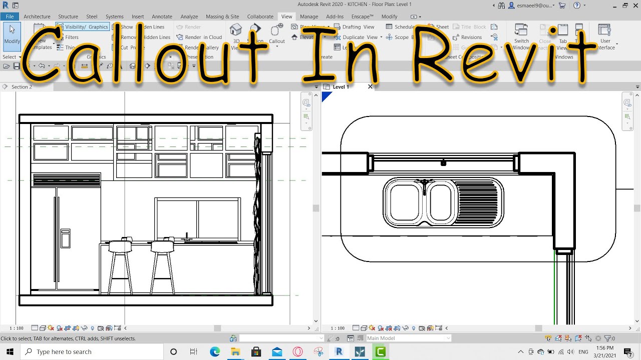 ريفيت من الألف الى الياء 58 Callout In Revit - YouTube