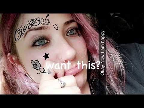 Lil peeps Face Tattoos Snapchat Lense