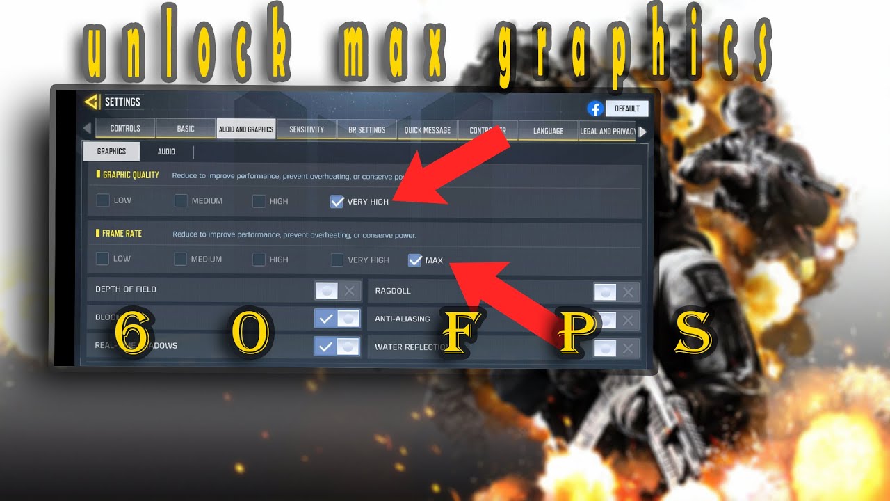TUTORIAL|How to unlock "MAX FRAMERATE|MAX GRAPHICS IN CODM|SEASON 3 ...