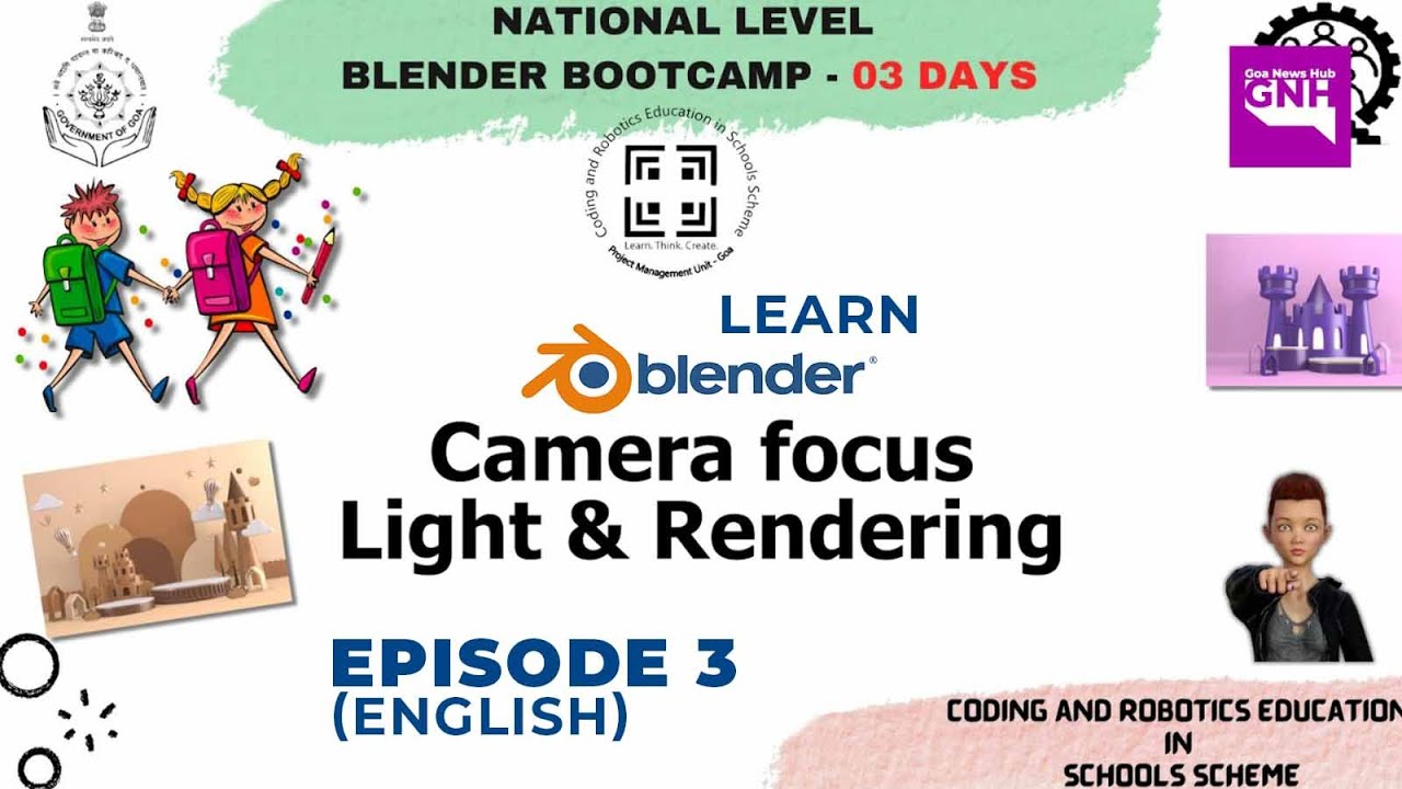 Learn Blender || Camera focus Light & Rendering || Episode 03 ...