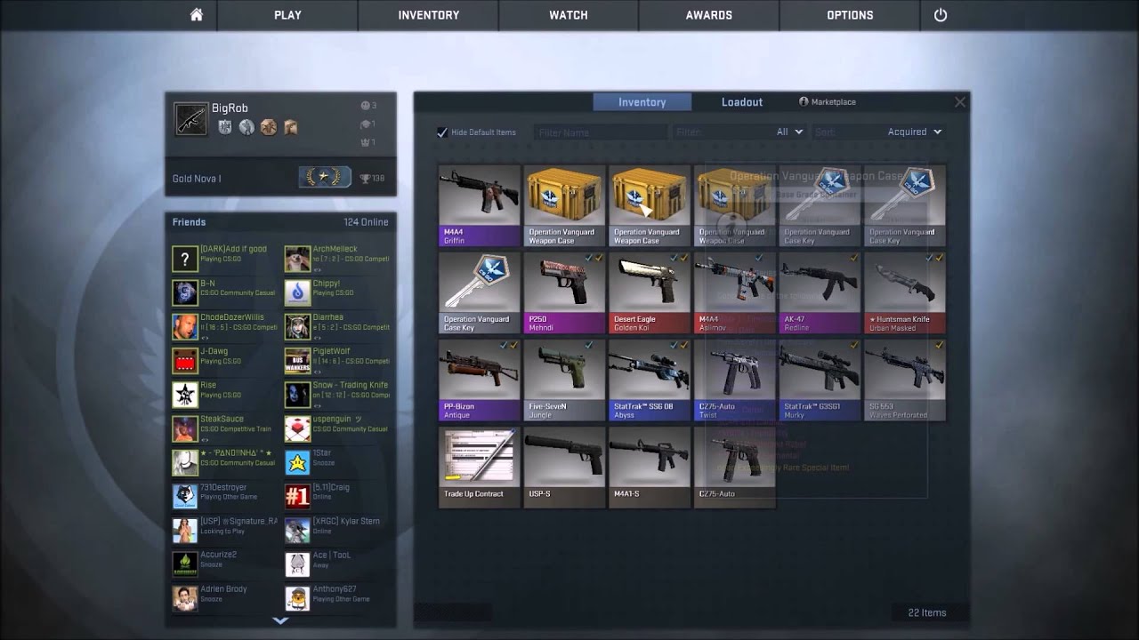 CS:GO -Vanguard Case Unboxing - YouTube