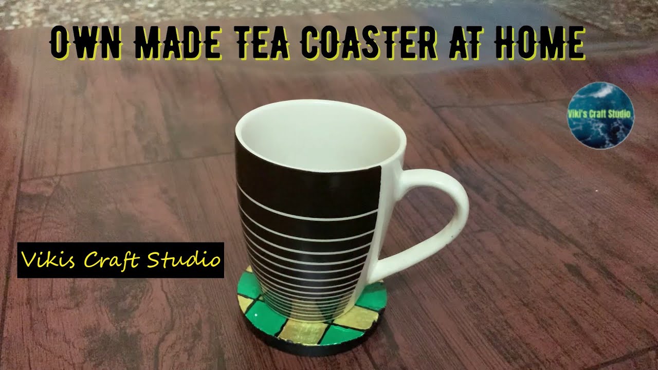 HOW TO MAKE TEA COASTER AT HOME - YouTube