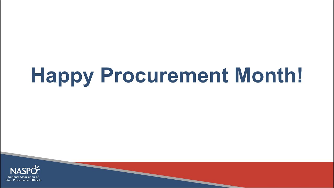 NASPO Wishes You a Happy Procurement Month! - YouTube