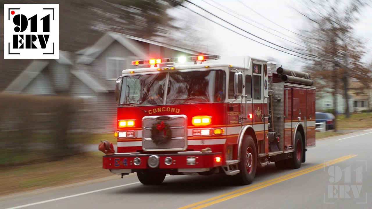 Concord Fire Truck Responding | Ex-Engine 4 - YouTube