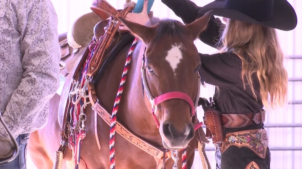 Cowboy mounted shooting takes over Abilene for the weekend - YouTube