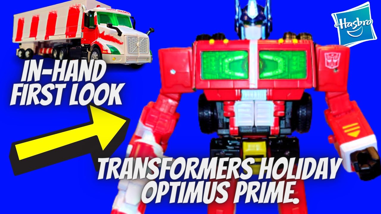 Transformers Holiday Optimus Prime In-Hand First Look!! - YouTube