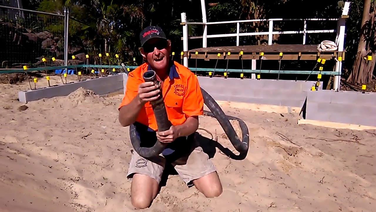 Hunting pythons or Pumping concrete?? - YouTube