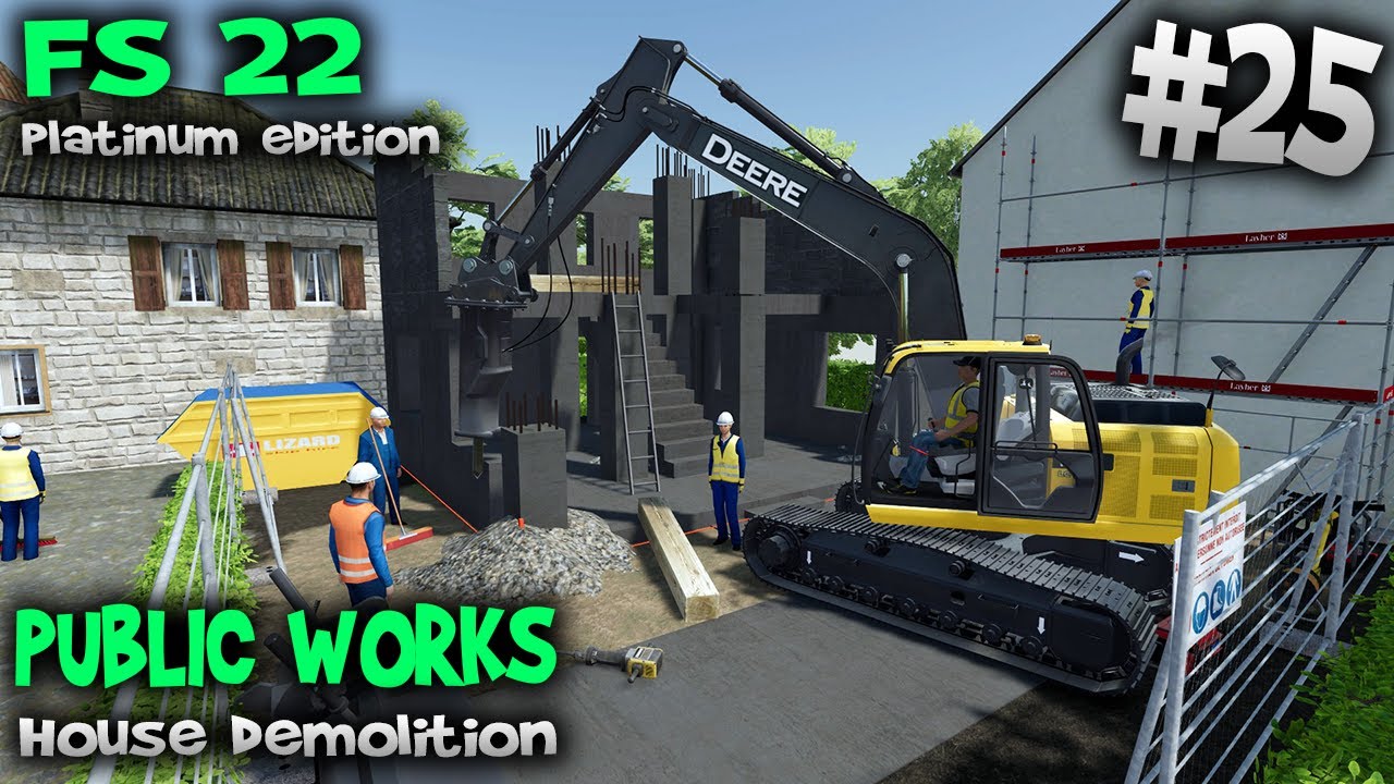We break the house 👷🏽house demolition 👷🏽 Farming Simulator 2022 - YouTube