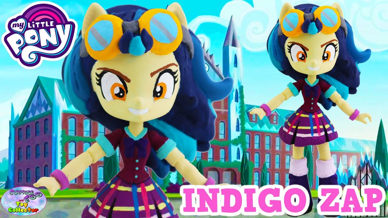 CUSTOM My Little Pony Equestria Girls Minis Indigo Zap Surprise Egg and ...