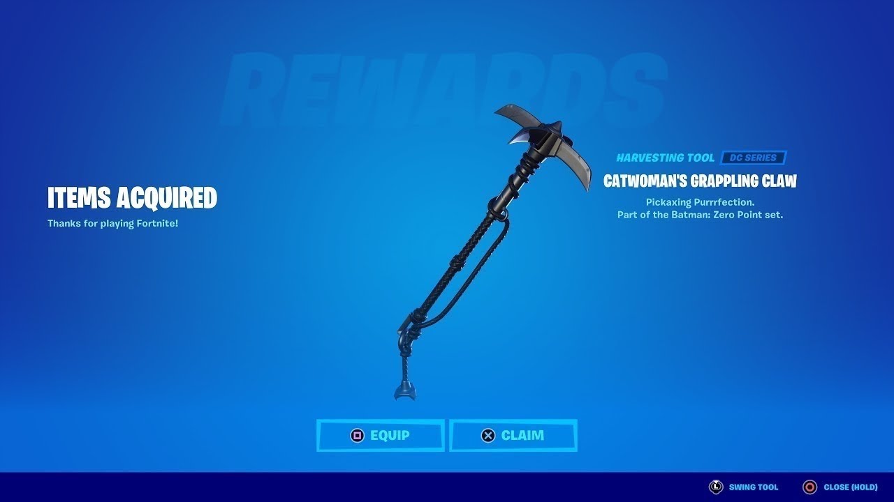 Fortnite Catwoman Grappling Claw Pickaxe Return Release Date 2022 ...