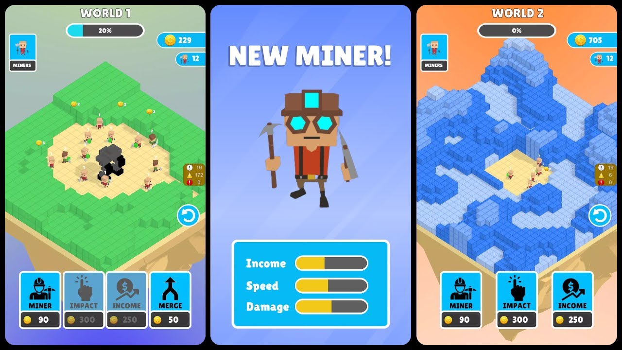 Dig & Build: Miner Merge Gameplay Video - YouTube