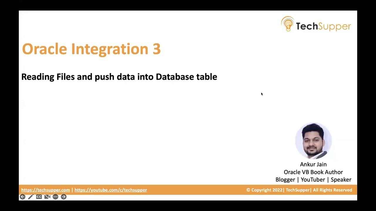 Reading Files and push data into Database table - YouTube
