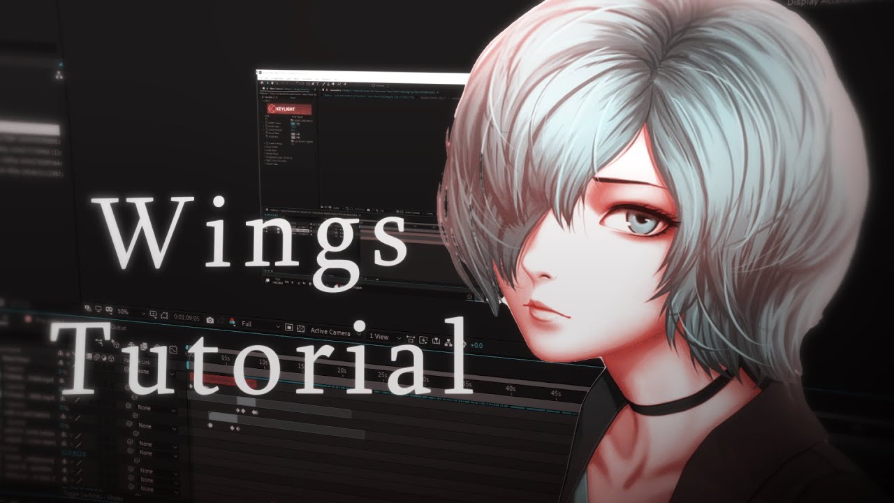 After Effects AMV Tutorial - CLEAN Wings Behind The Charachter ! - YouTube