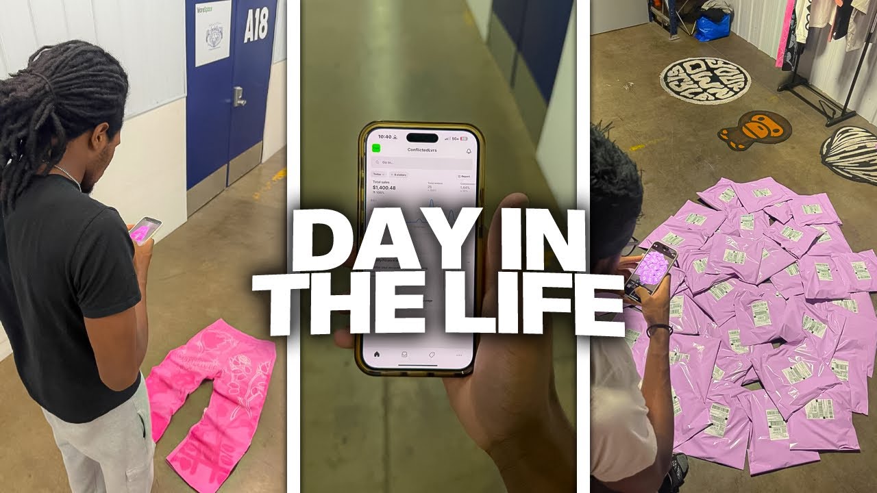 What Prepping For A $100K Clothing Brand Drop Looks Like - YouTube