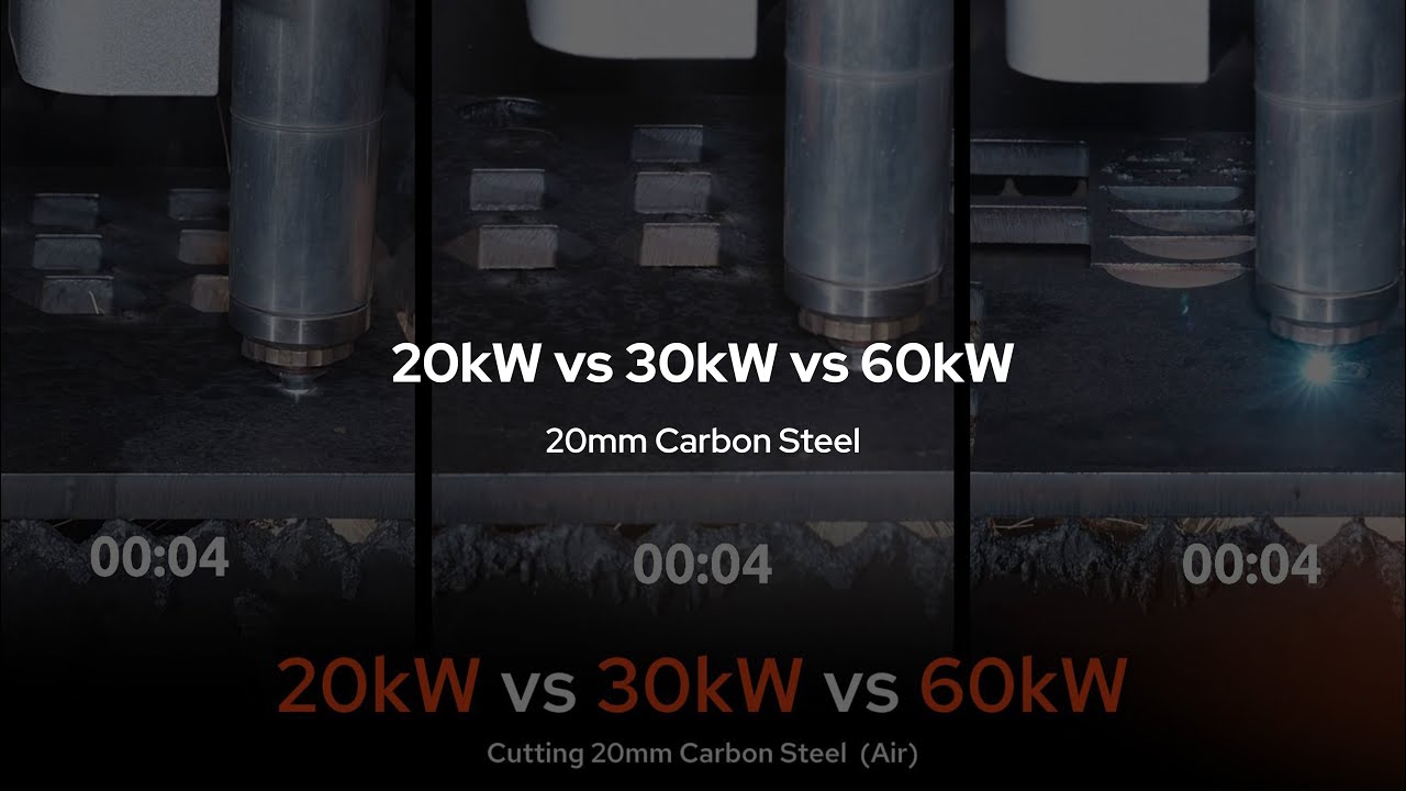 20kW VS 30kW VS 60kW | 20mm Carbon Steel | Bodor Laser Cutting ...