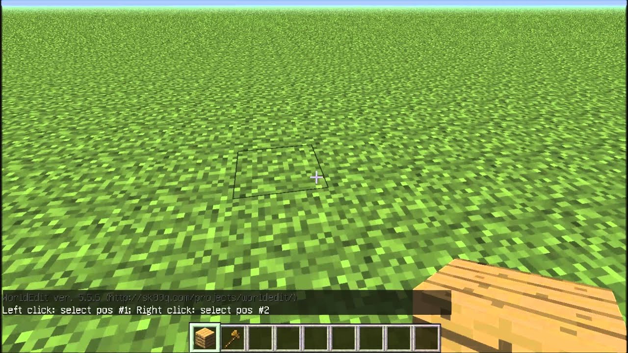 Minecraft - Comment faire un sol avec World Edit - YouTube