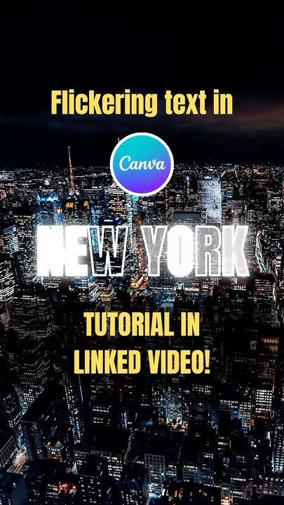 Make FLICKERING text in Canva! (EASY Tutorial) - YouTube