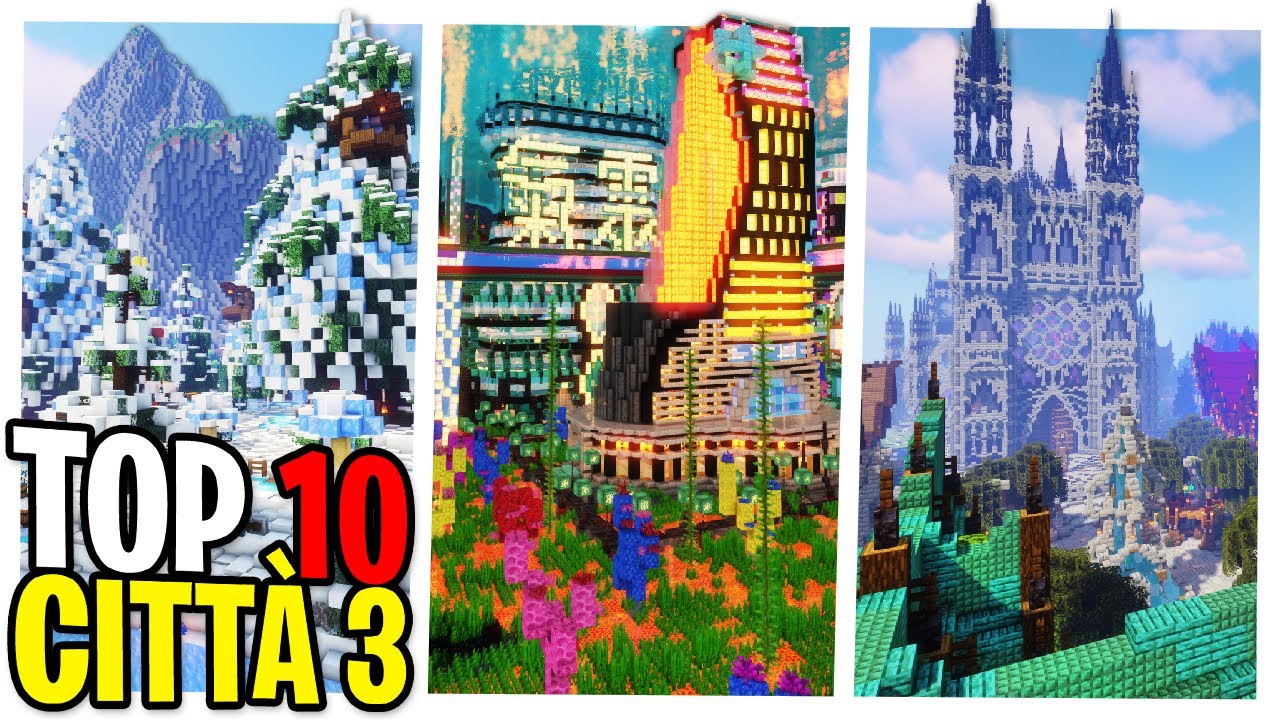 TOP 10 CITTA' di MINECRAFT - YouTube