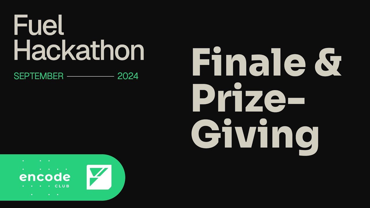 Encode x Fuel Hackathon: Finale and Prize-giving - YouTube