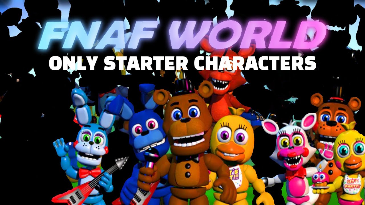 Beating FNAF World with only the starter characters - YouTube