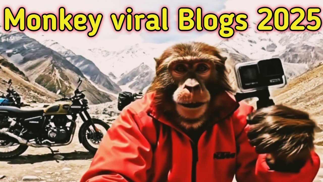 monkey vlogs चला लद्दाख 🙏 #new #monkey #monkeyvlogs #blogs #monkeyvlogs ...