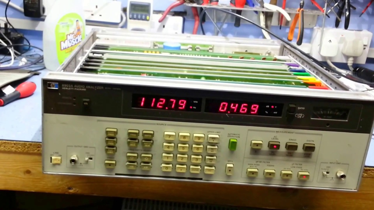 Hp 8903a first poke about - YouTube