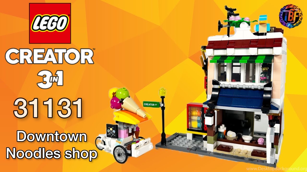 Lego Downtown Noodles Shop Speed Build & Review | Lego Creator 3 in 1 ...
