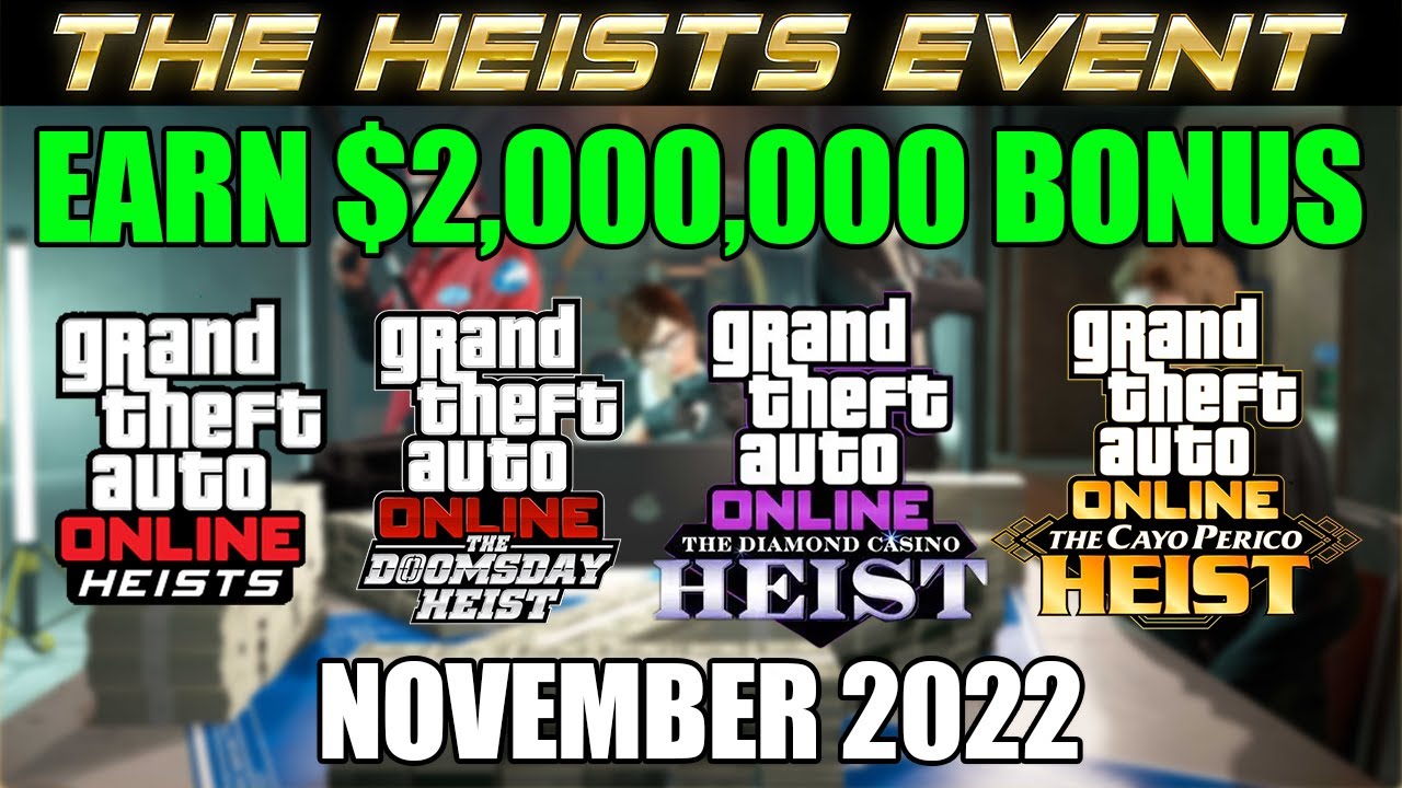 The Heists Event is LIVE! Earn $2 Million Bonus this Month + Rare ...