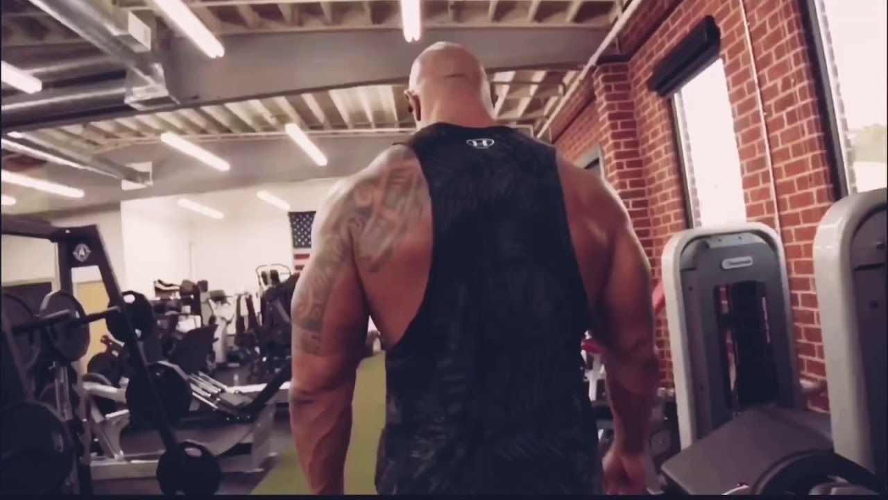 The Rock Hard Training And Back To Gym - YouTube