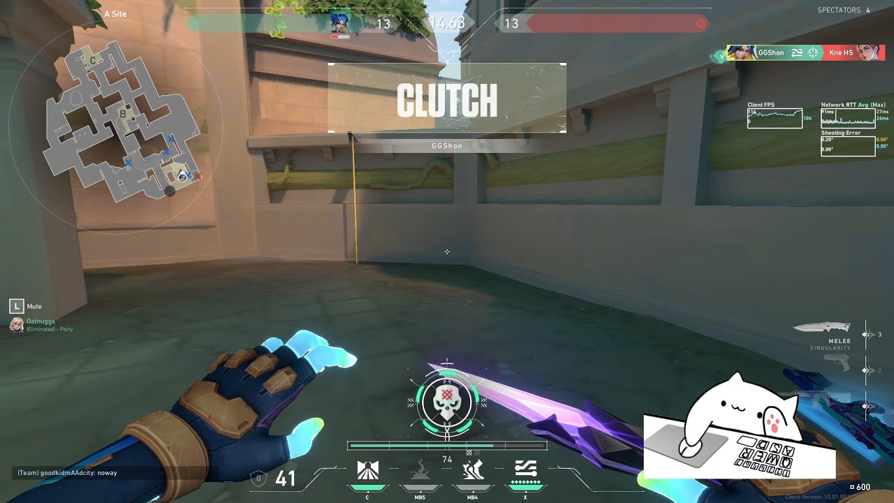 NEON 1V5 ACE CLUTCH OVERTIME MATCHPOINT - YouTube