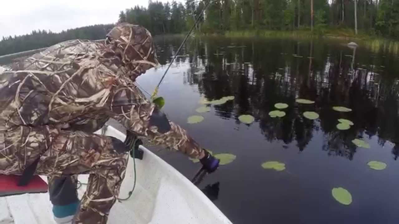 Pike fishing in Finland. Рыбалка в Финляндии. - YouTube