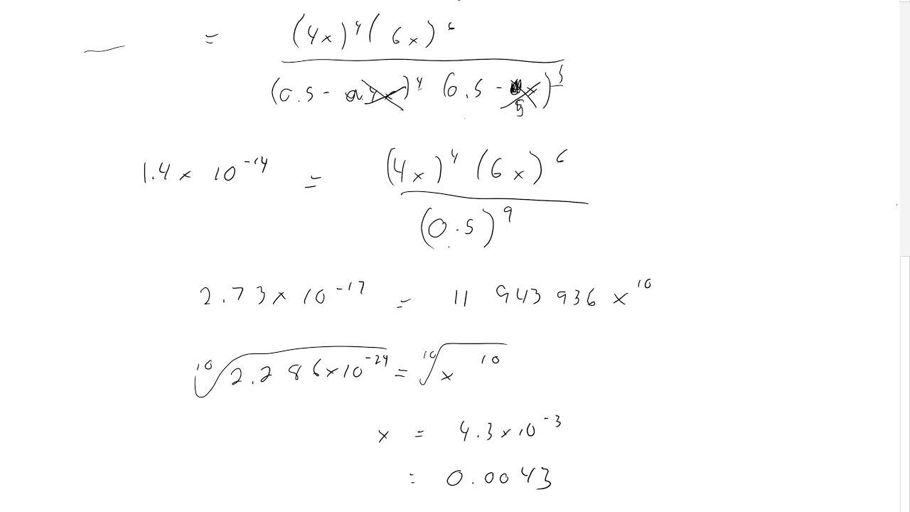Concentration at Equilibrium the 100 Rule - YouTube