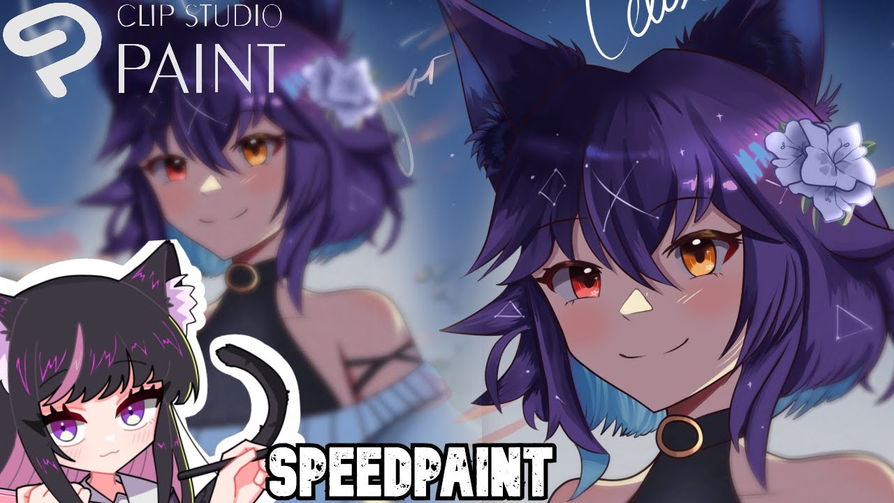 Speedpaint - Fanart for Celeste - 【Clip Studio Paint】 - YouTube