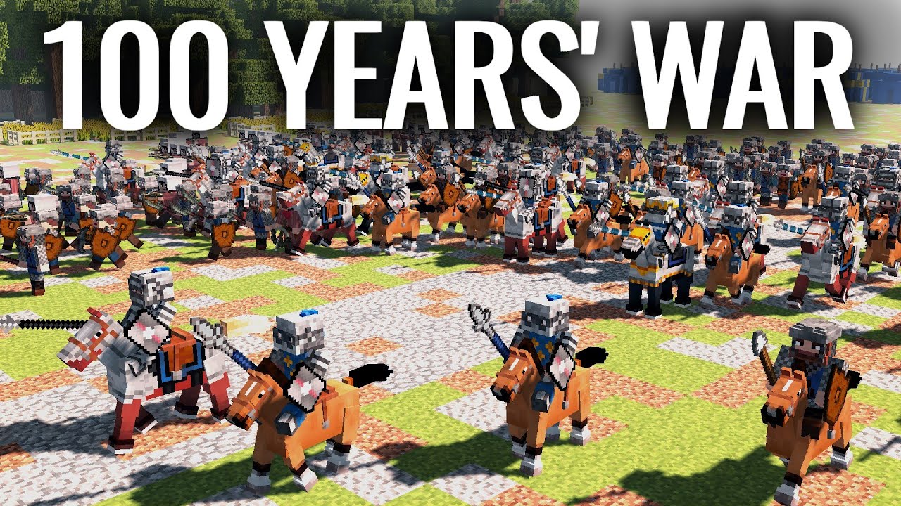 Battle of Agincourt in Minecraft | MEDIEVAL WAR - YouTube